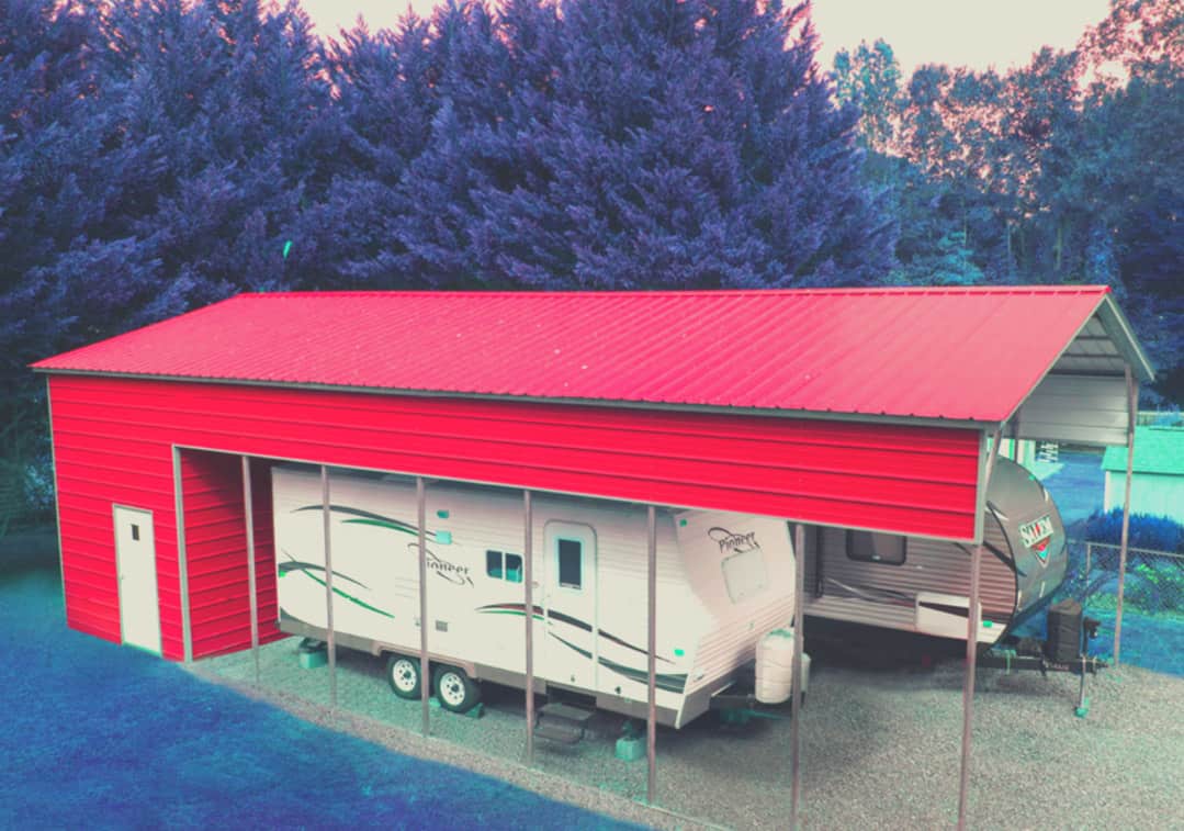 Metal RV Garage | Customize Size, Color, Features