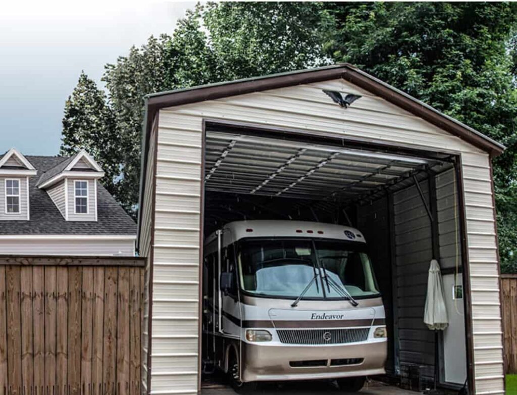 Metal RV Garage | Customize Size, Color, Features